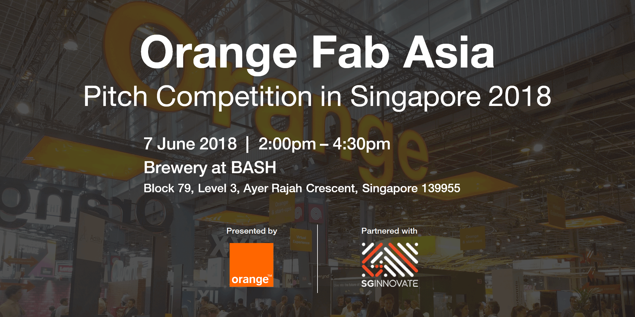 Orange Fab Asia Pitch Competition in Singapore 2018 | SGInnovate